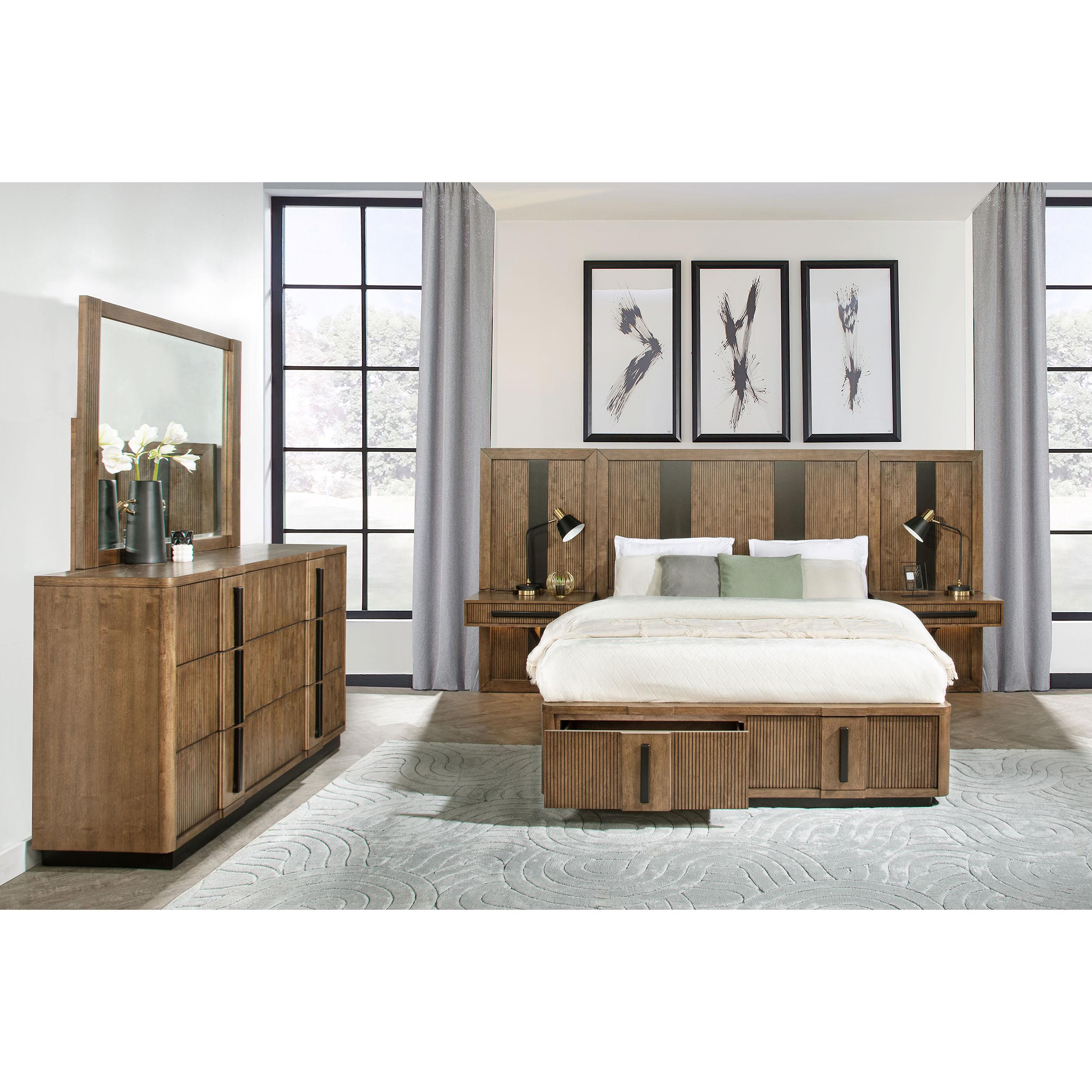 Coaster Furniture Terrace 224900KE-S5P 7 pc King Wall Panel Bedroom Se